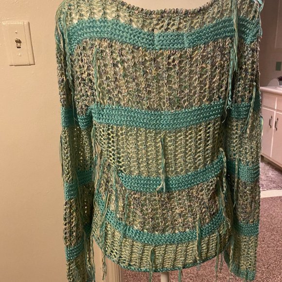 curio | Tops | Vintage Curio Crochet Pastel Colored Top | Poshmark